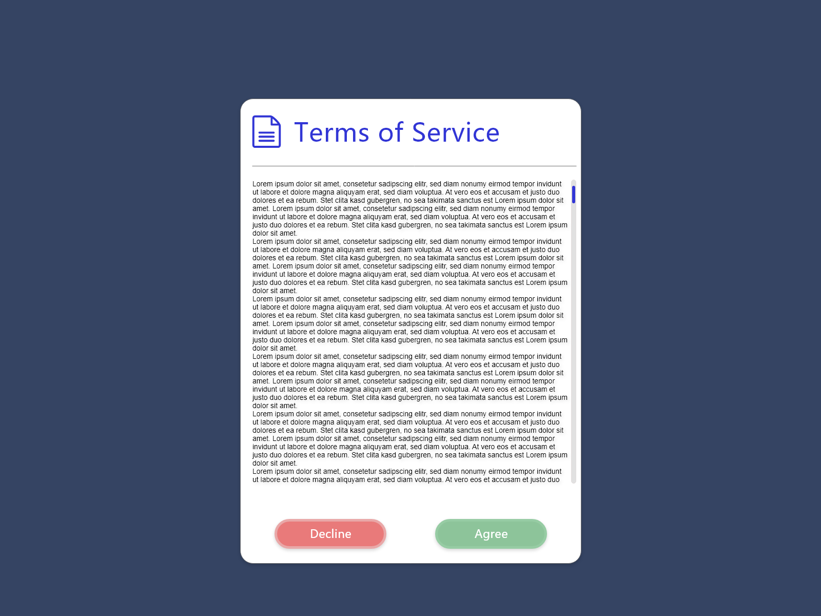 Terms of Service by Naile Emini on Dribbble