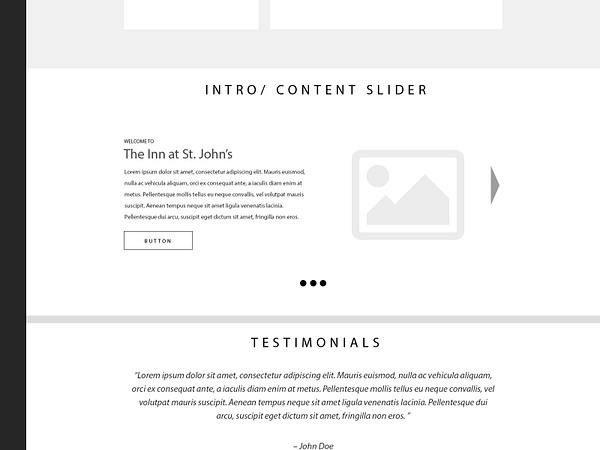 Luxury Hotel Wireframe by Tyler Mathes on Dribbble