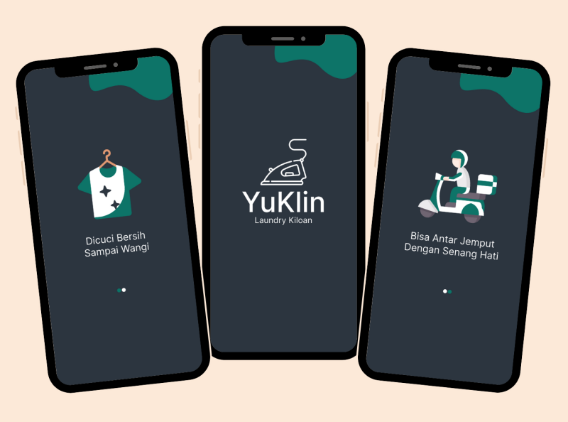 YuKlin Customer App - Laundry UI Design Prototype by Anto on Dribbble