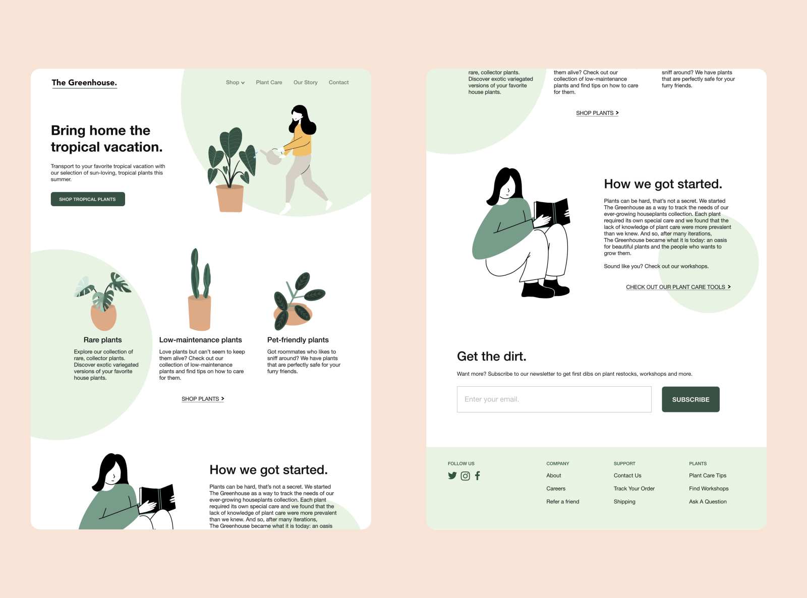 Daily UI #3 - Landing Page by Chinh Le on Dribbble