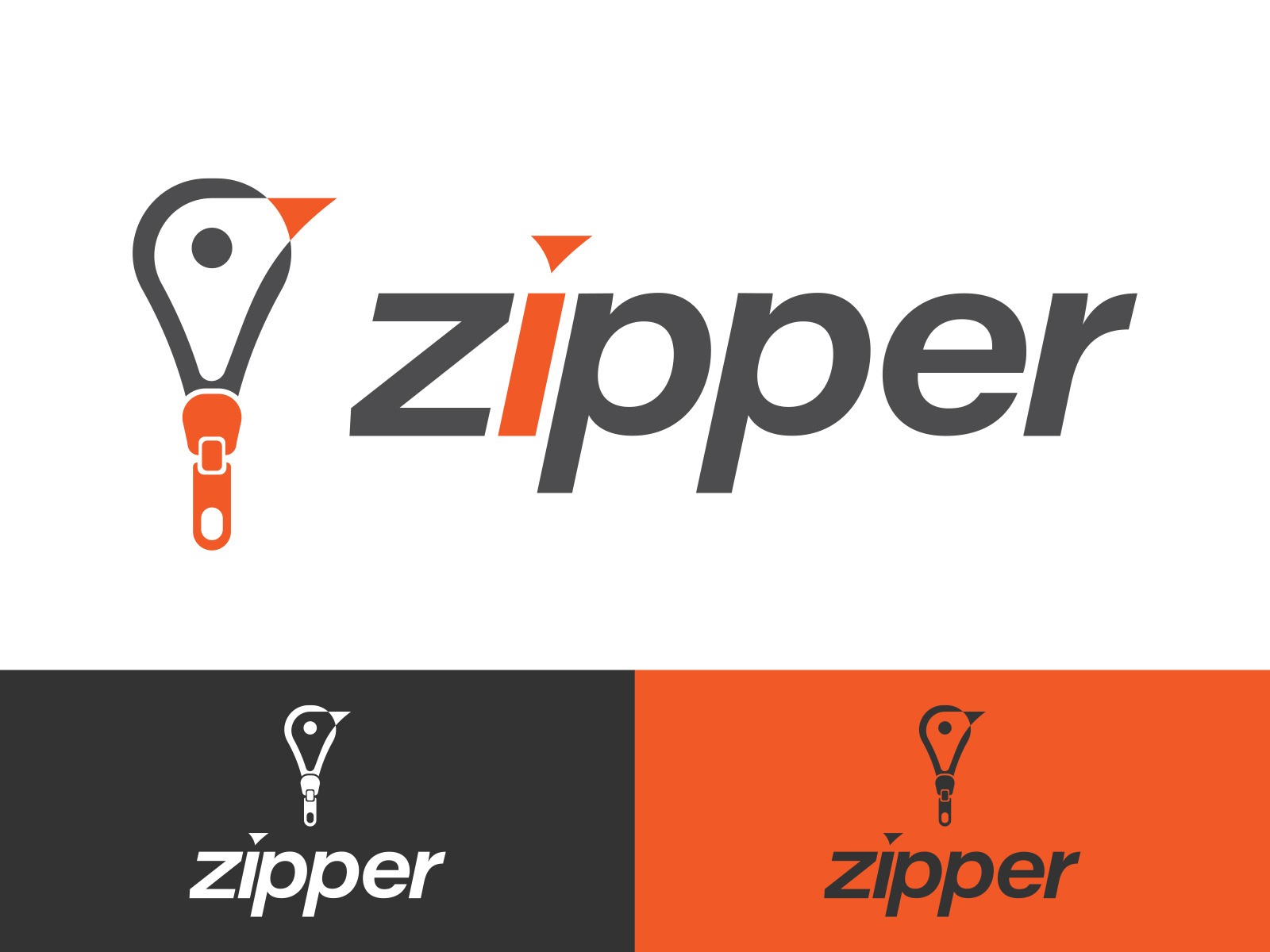 Zipper Logo Design by Alamin Hossain on Dribbble