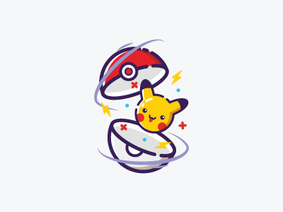 Pika-pi, Pikachu! #hellodribbble by Adriana Depta on Dribbble