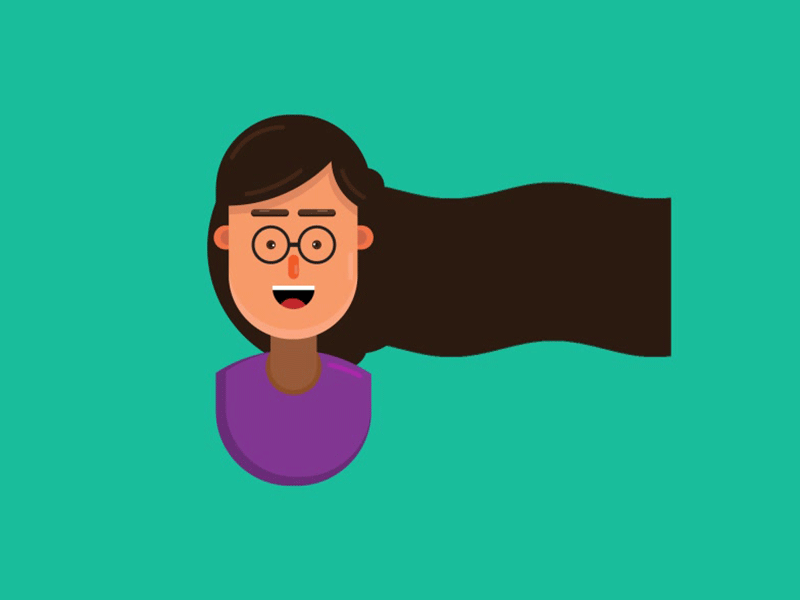 Girl with flying hair by Nipun on Dribbble