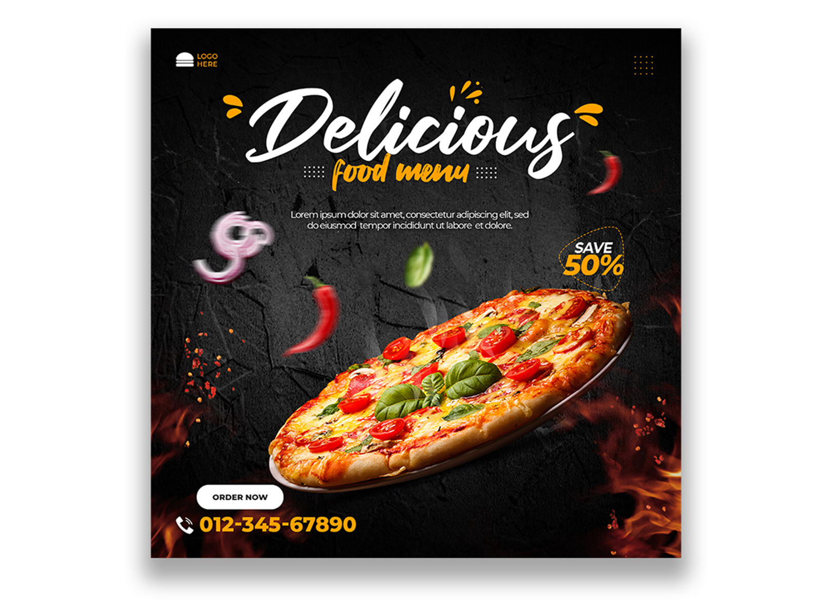Food Post Design by Saima_Mitali on Dribbble