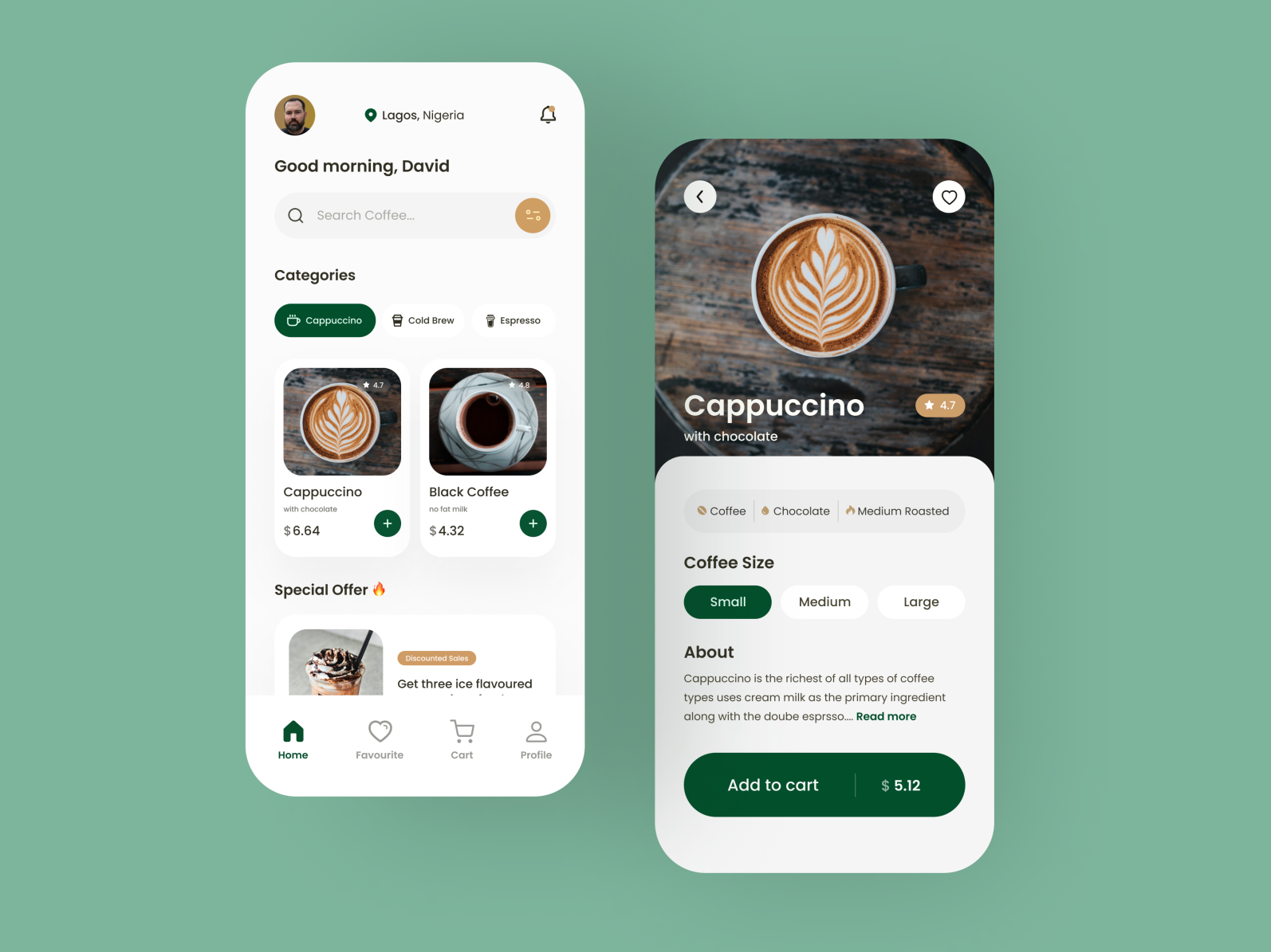 Coffee Ordering App by KARTIK GUPTA on Dribbble