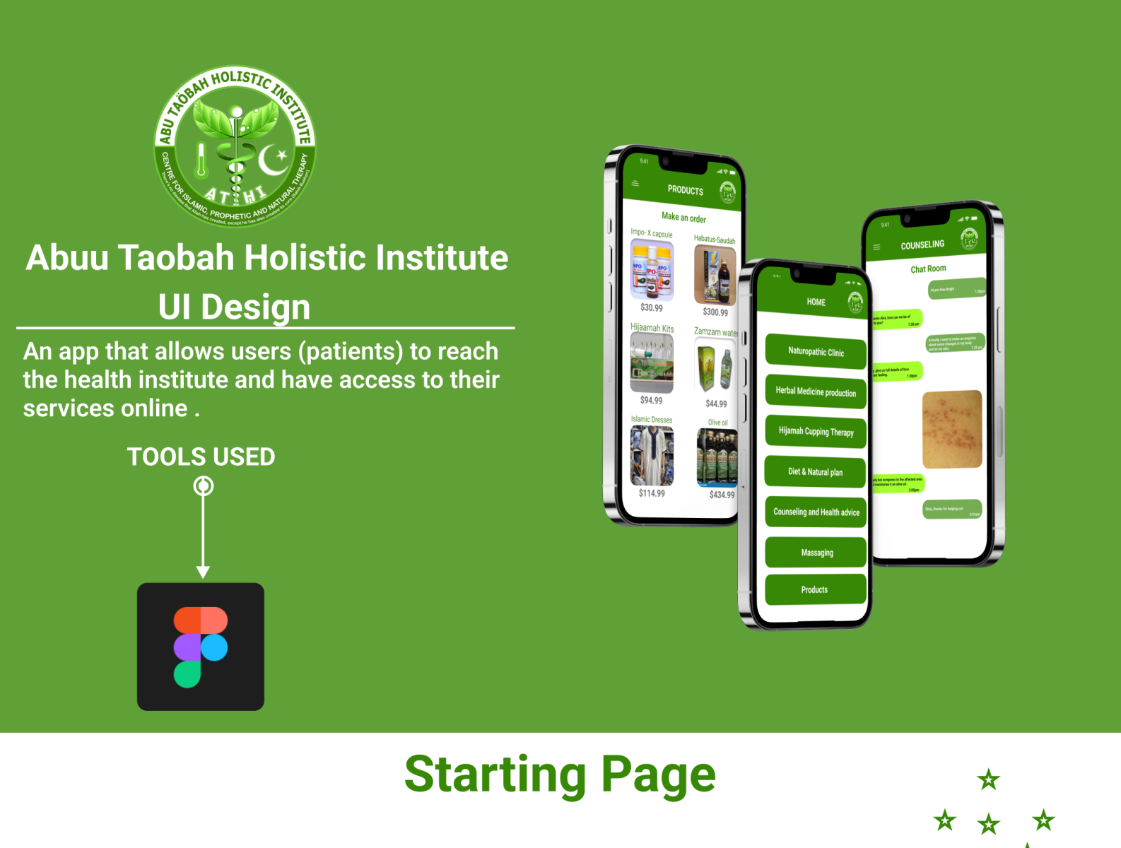 Abuu Taobah Holistic Institute UI design by Emiola Yussuff on Dribbble