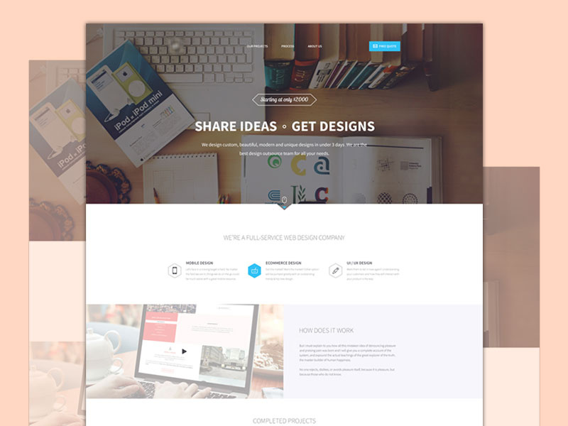 Portfolio Landing Page by Tasleem Akhtar on Dribbble
