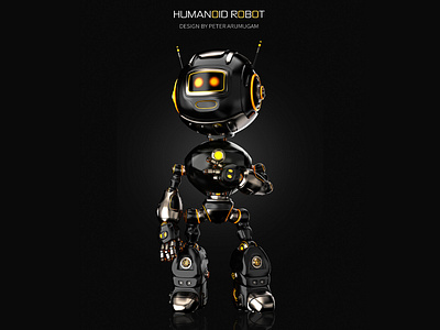 Humanoid Robot Pose by Peter Arumugam on Dribbble
