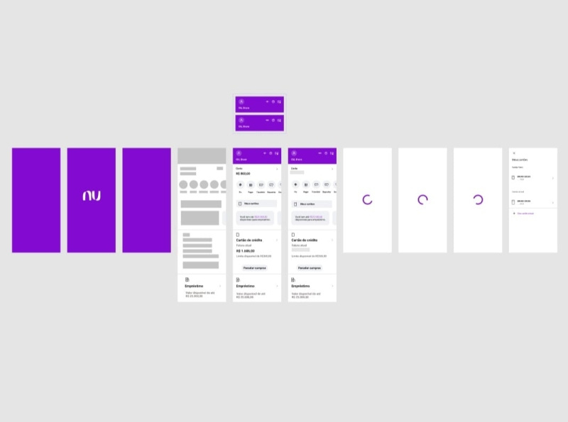 Estudo Ui Design - App Nubank by Luana Rodrigues on Dribbble