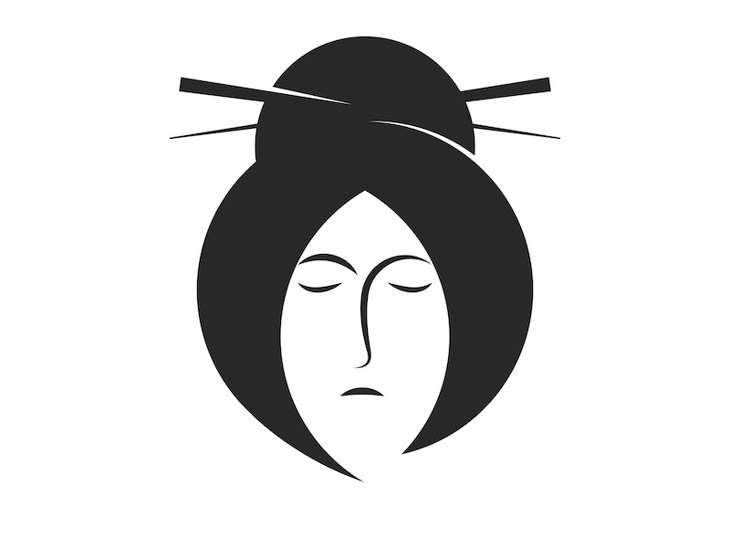 Geisha logo by Sergii Syzonenko on Dribbble