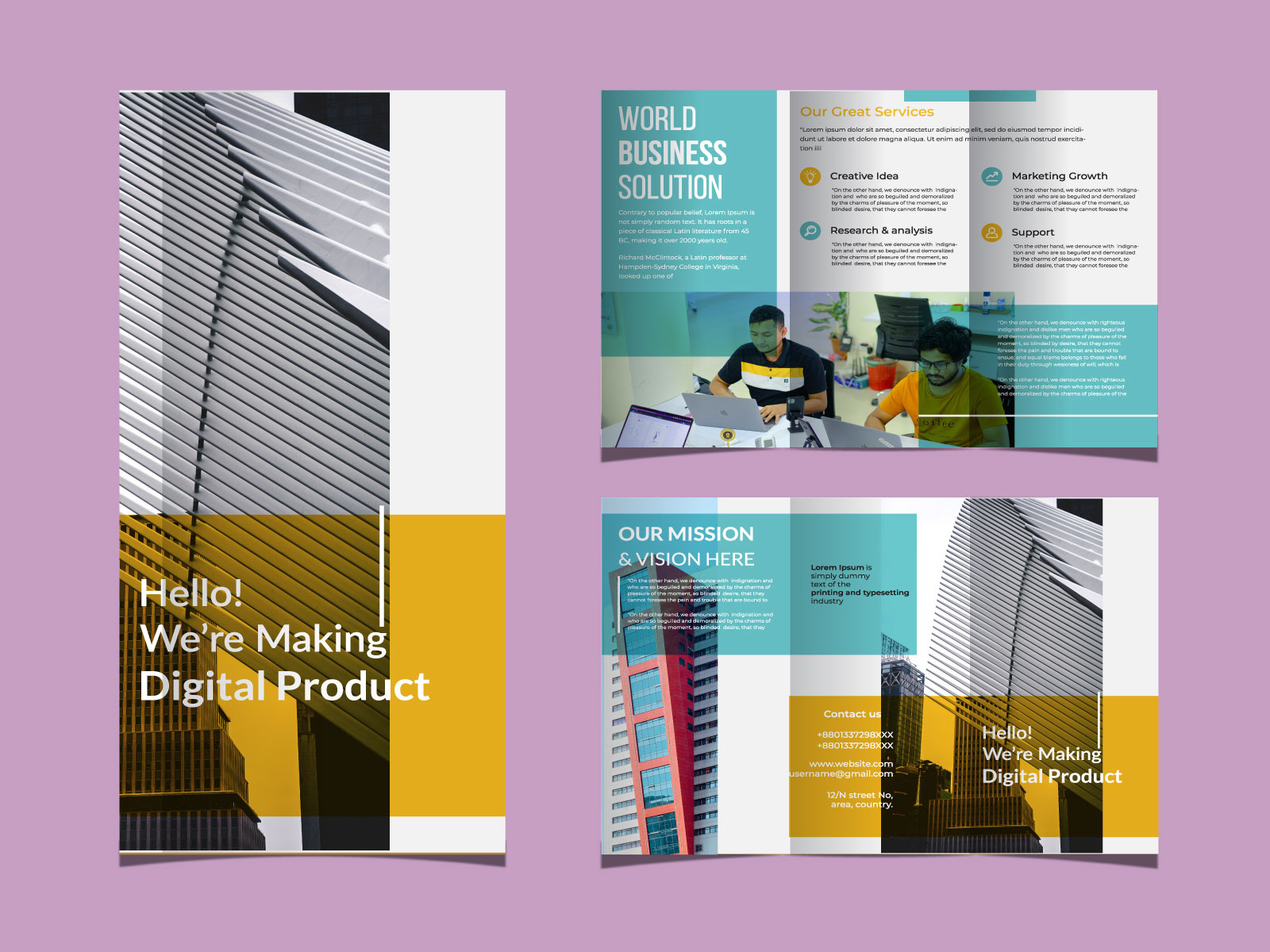 Corporate Brochure by Asiful Islam Asif on Dribbble