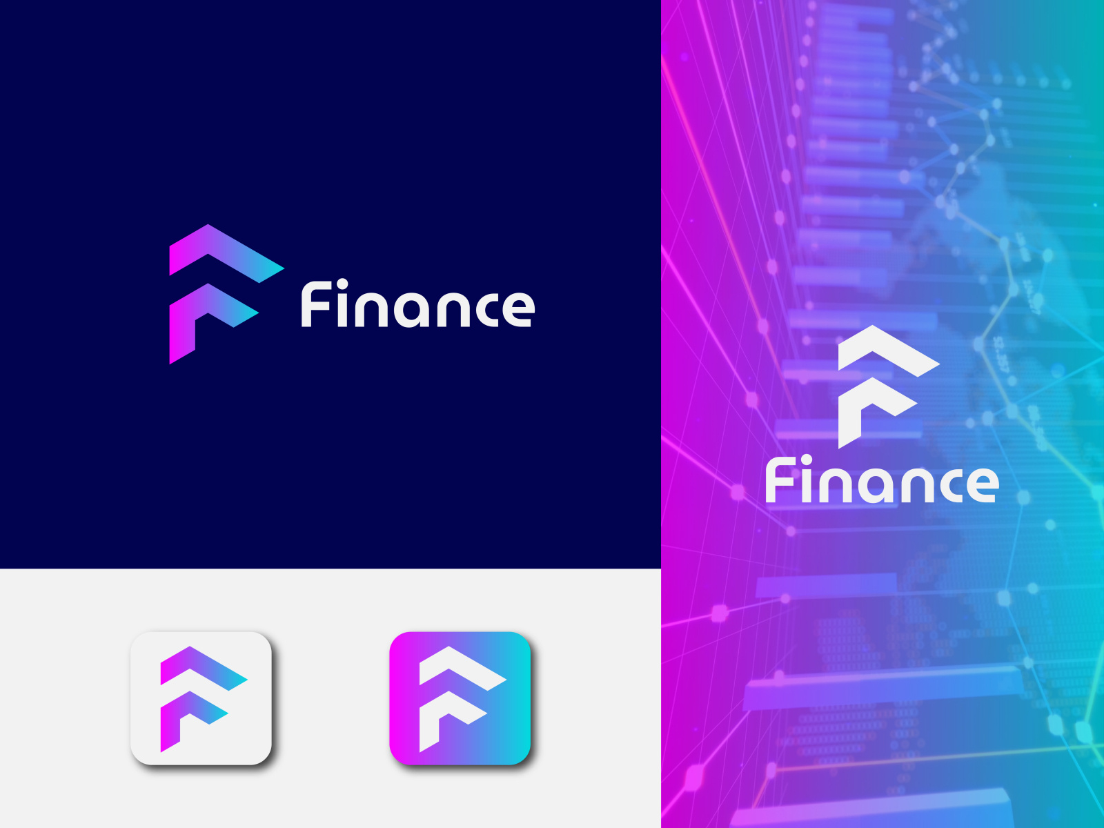 Financial logo, F letter mark logo, Modern logo by Tiwary sourav on ...