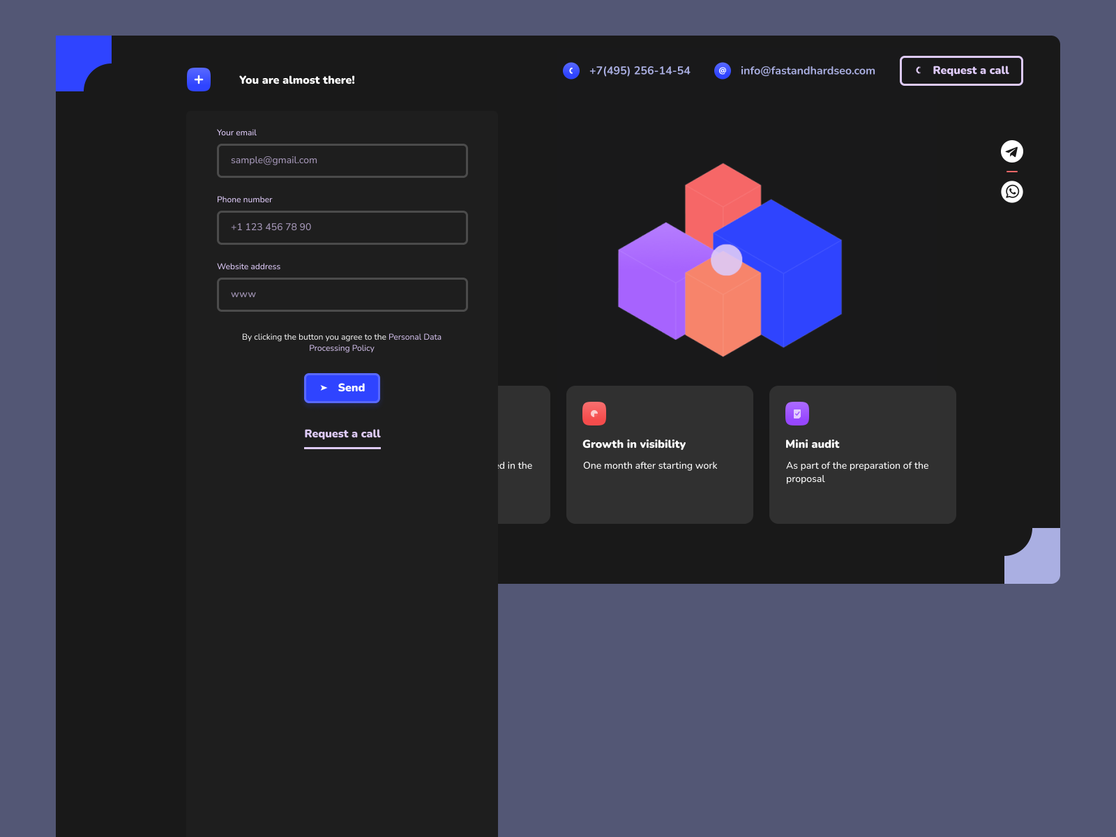Feedback form by Anton Borodin on Dribbble