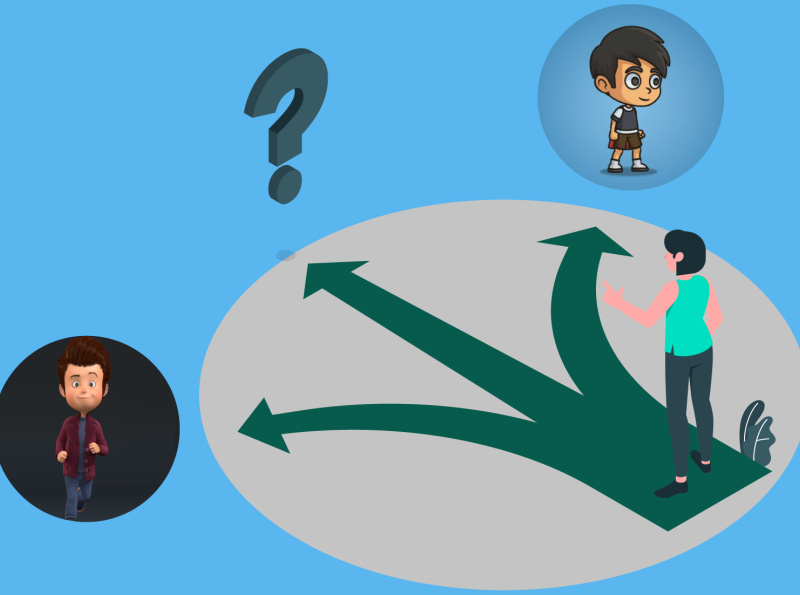 Banner Design Showing Choices between 2D and 3D Animation by Vishu on ...