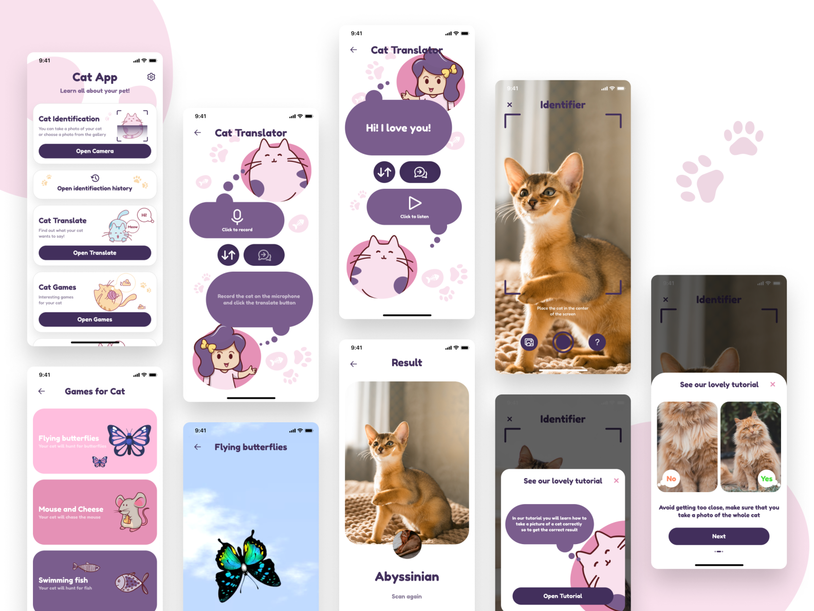 Cat App by Darya on Dribbble
