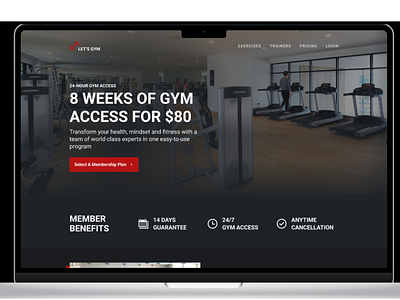 Gym Landing Page designs, themes, templates and downloadable graphic ...