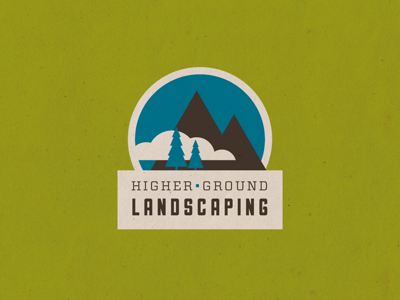 Higher Ground Landscaping Logo 2 by Tina Smith on Dribbble