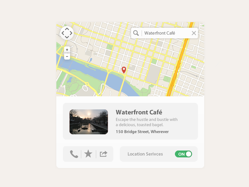 Map Interface by Tom on Dribbble