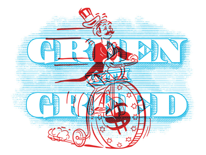 Green With Greed Dribbble by RetroSupply Co. on Dribbble