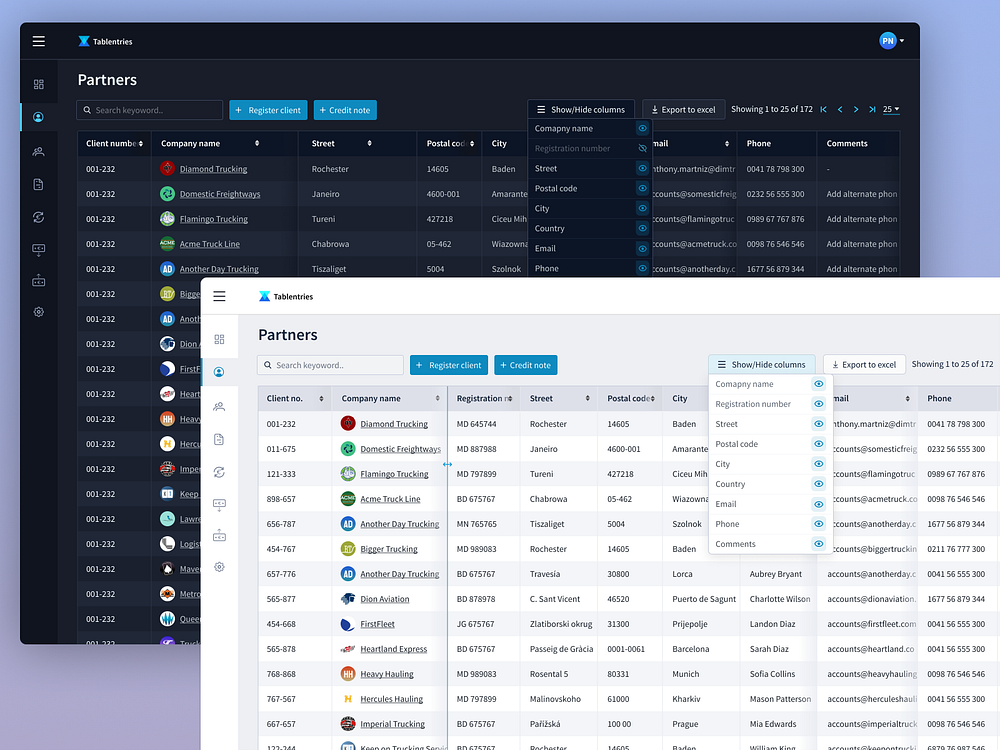 Browse thousands of Dark Mode Table images for design inspiration ...