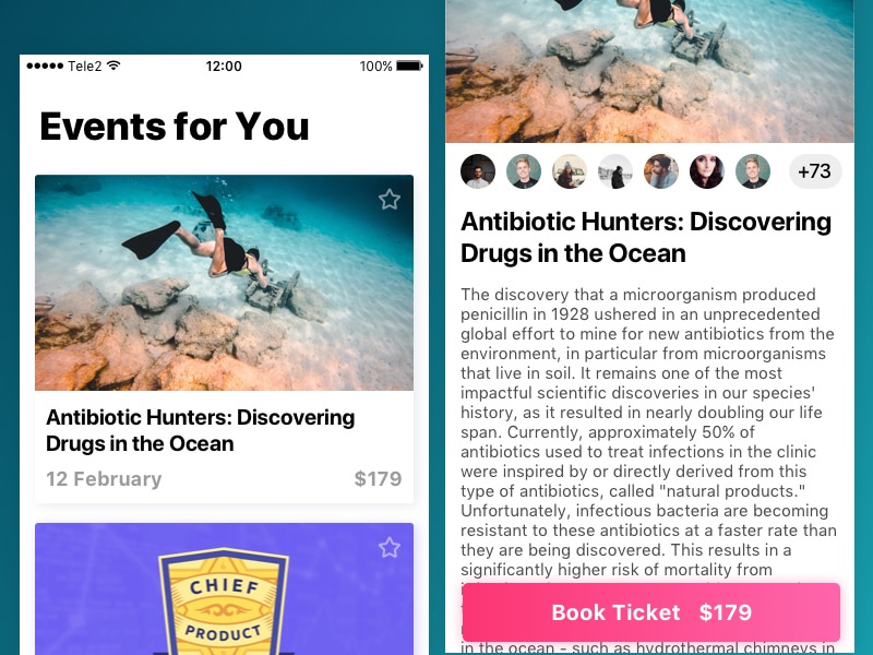 iOS Event App by Denis Özdemir on Dribbble
