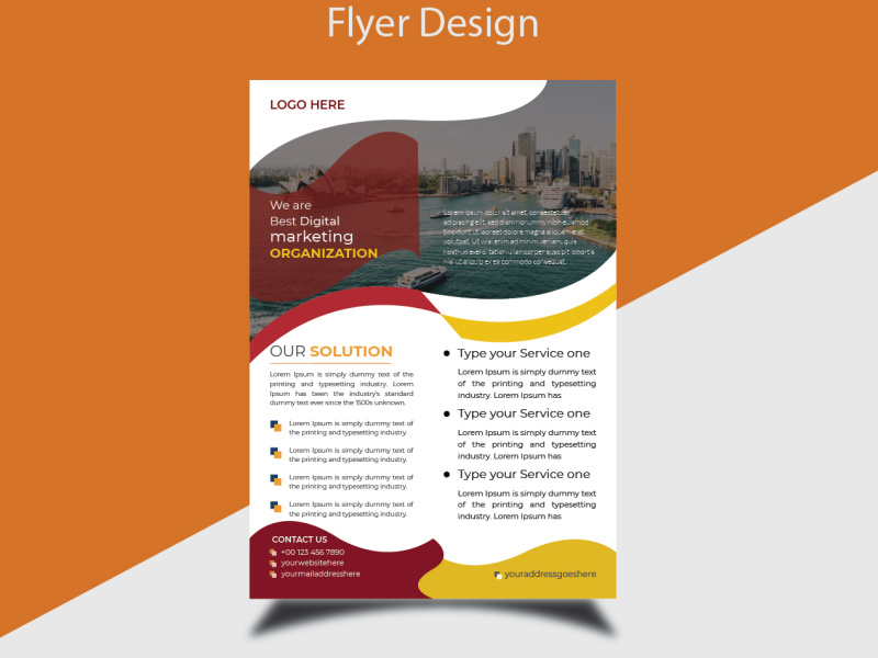 Corporate Business Flyer design Template by Ripon Ahmed on Dribbble