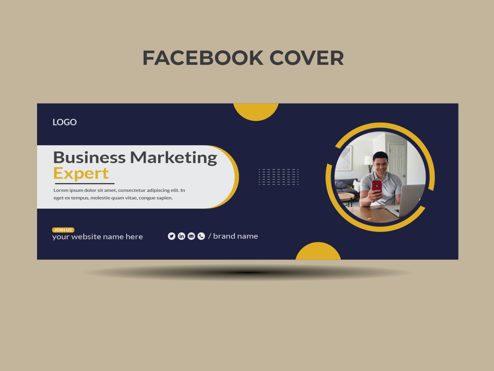Facebook cover page template. by Ripon Ahmed on Dribbble