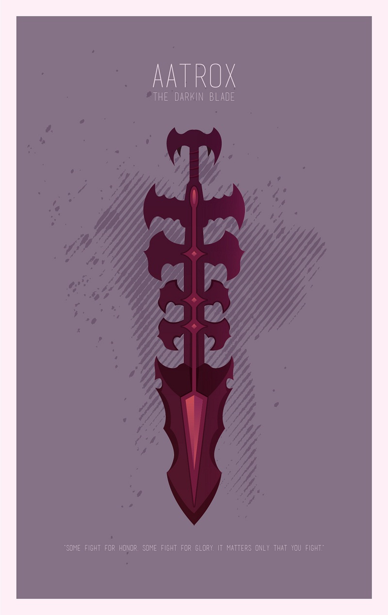 League of Legends Poster: Aatrox. by Javier Padilla on Dribbble