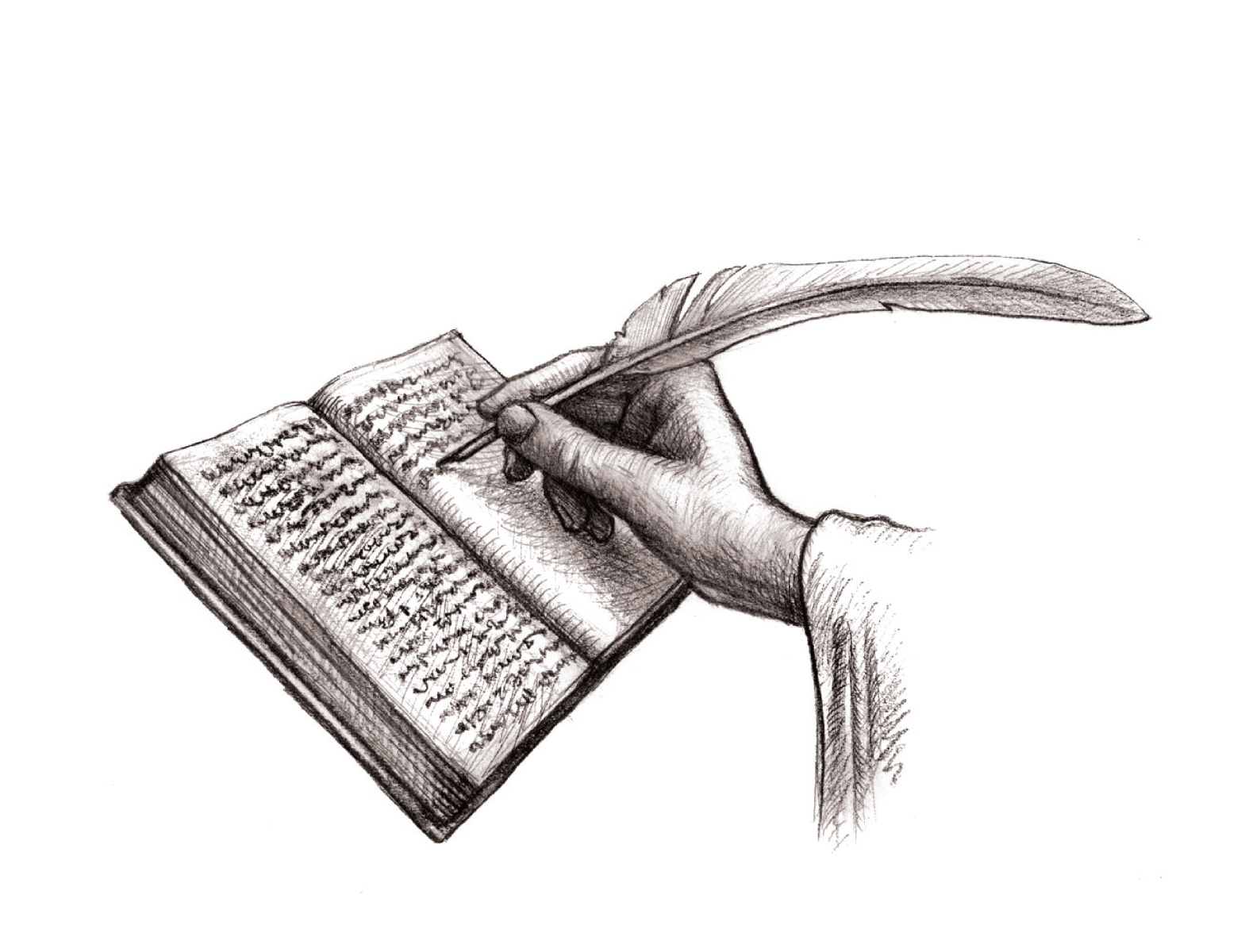 Quill Writing Hand by Abdul Awal on Dribbble