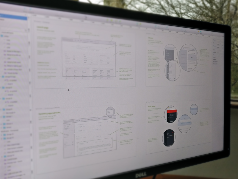 system wireframes by Ben Hayward for thirtytwotrees on Dribbble