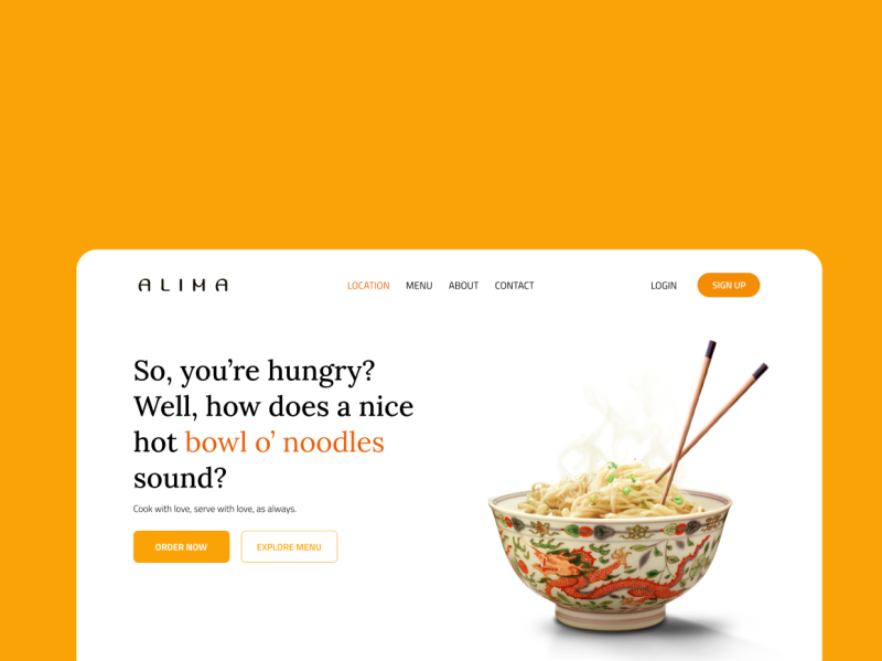 ALIMA - Hero Section by Rosa Tiara Galuh on Dribbble