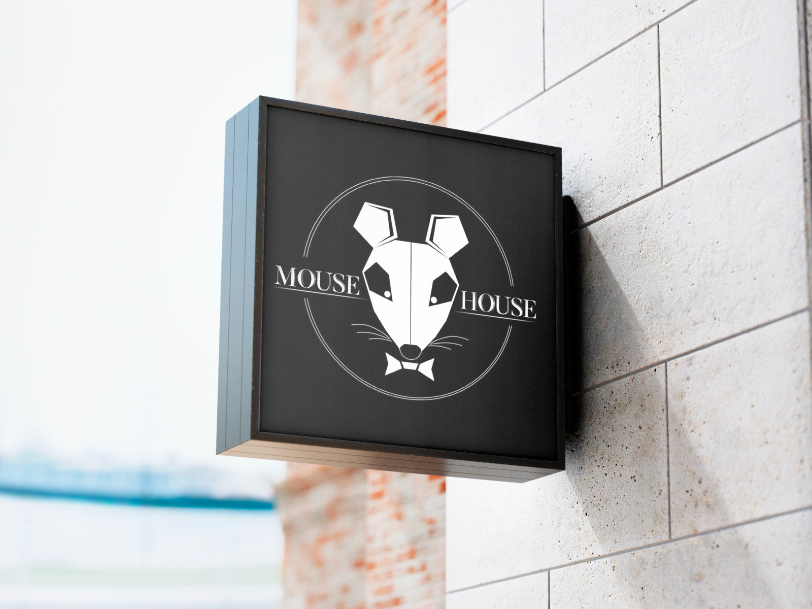 Mouse house bar logo by Fedor Zhuravel on Dribbble