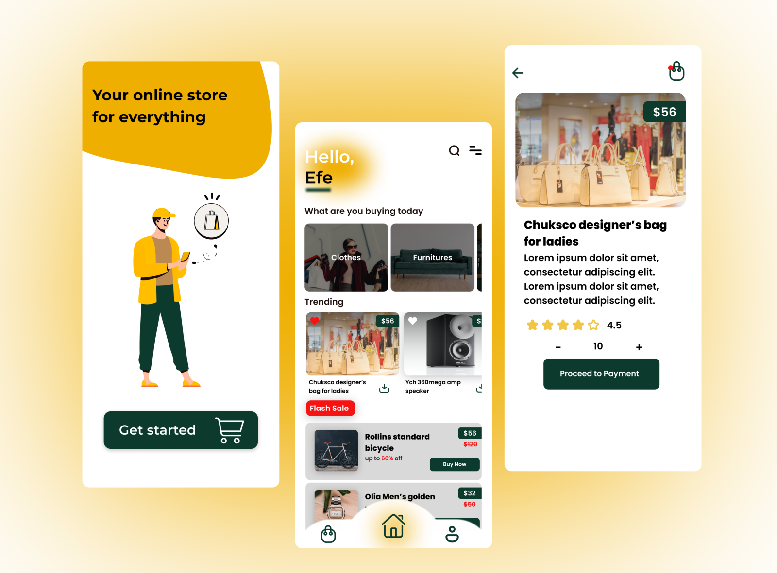 E-commerce App Ui by Wealth on Dribbble
