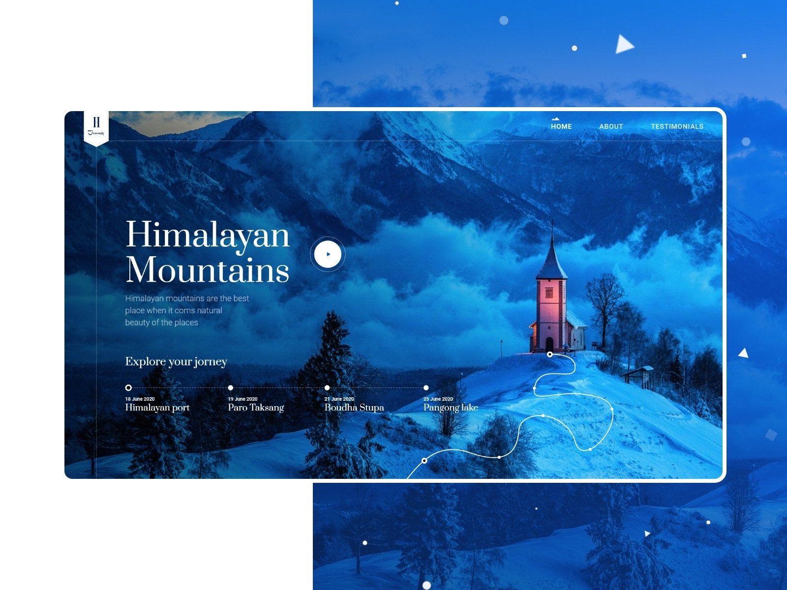 Himalayan Journey Website by Akshay Vinchurkar on Dribbble