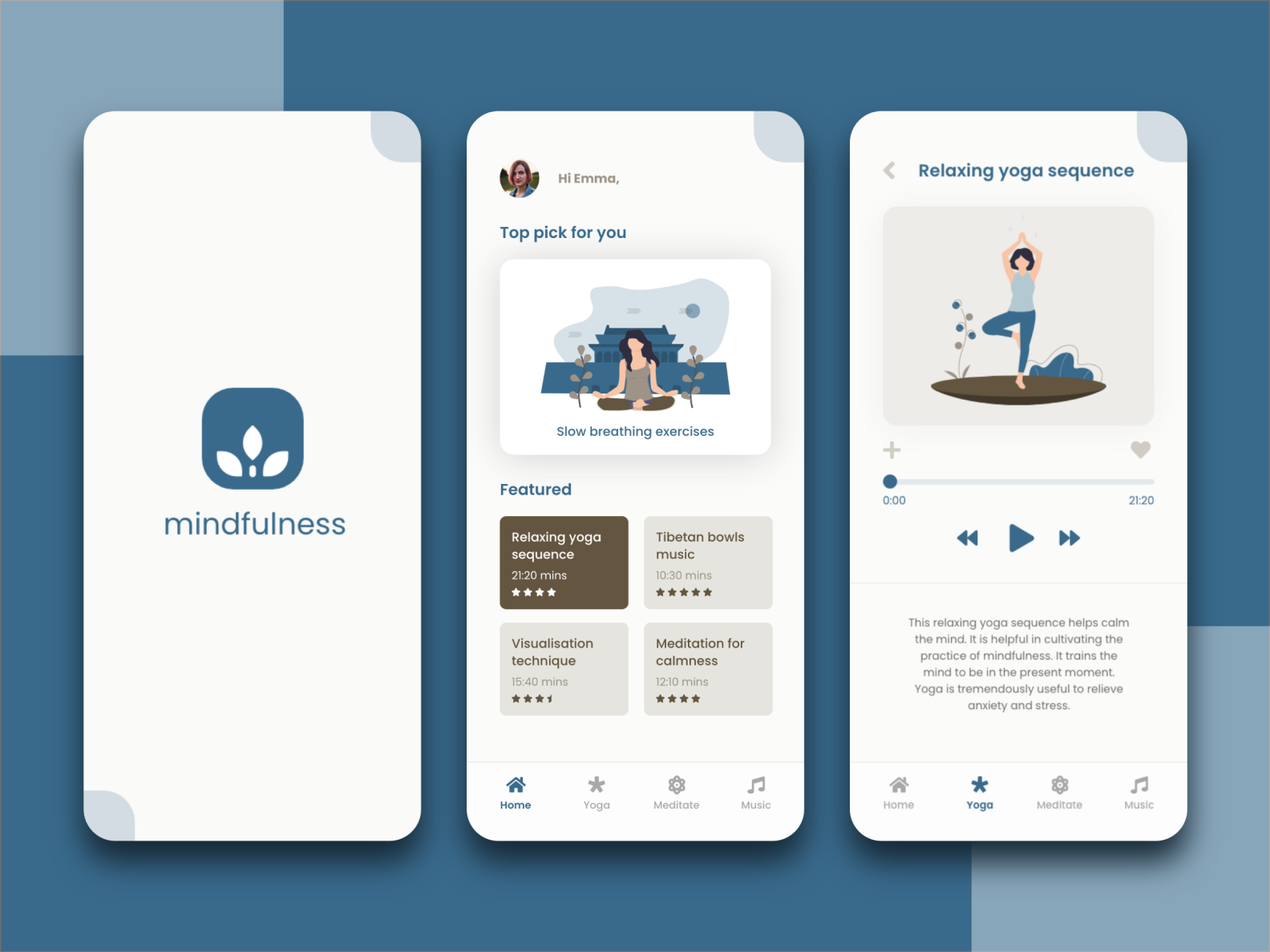 Mindfulness App by Vallari on Dribbble