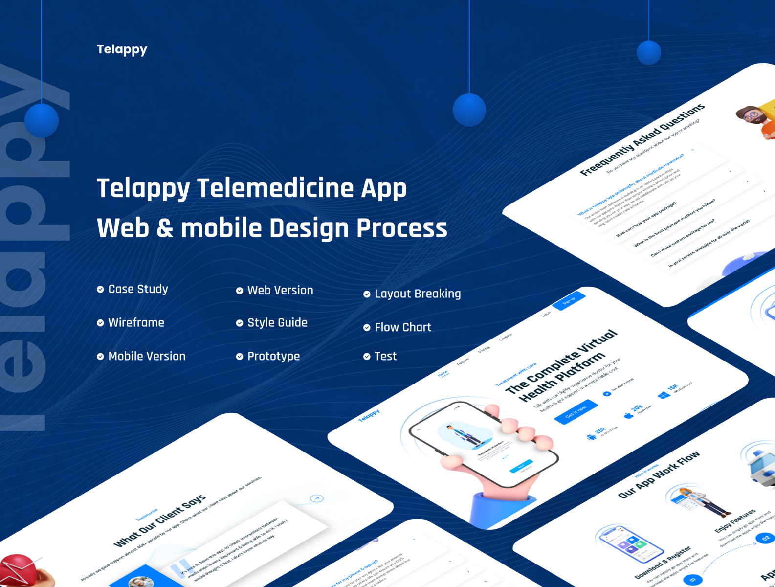 Telemedicine App Website Design with Case Study by Rahat Nur on Dribbble