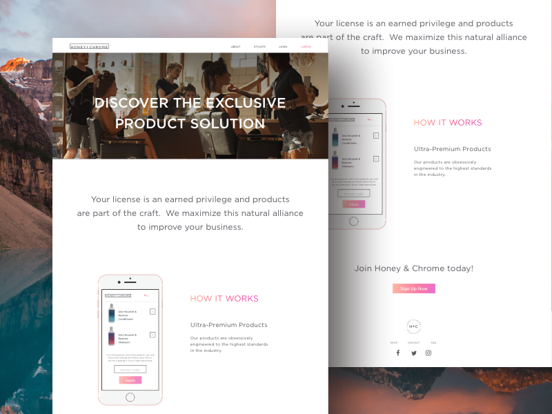 Product Page by Louis Delgado on Dribbble