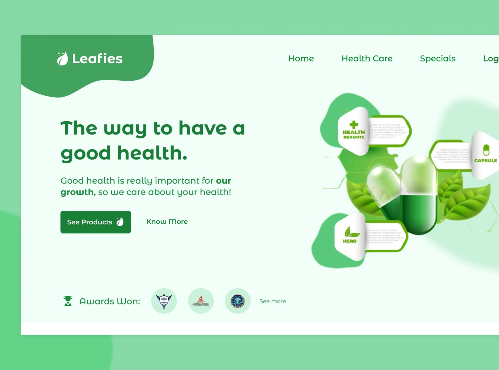 Health and Nature Ui Ux by Bhaskar Kaura on Dribbble