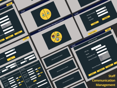 Staff Communication Management System UI Design by Isuri Mahagammullage ...