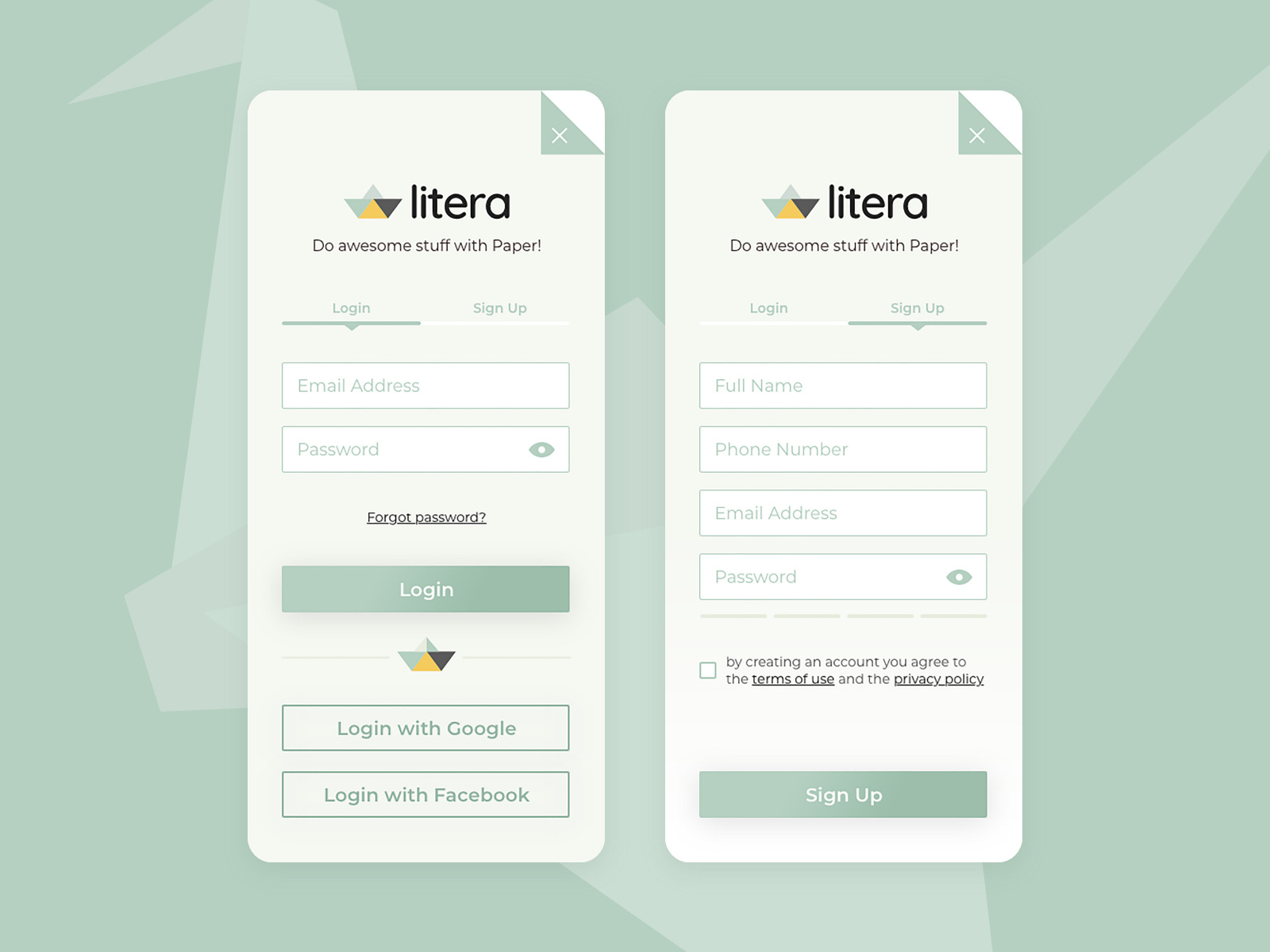 Sign Up - #001 by Elizabeth Baram on Dribbble