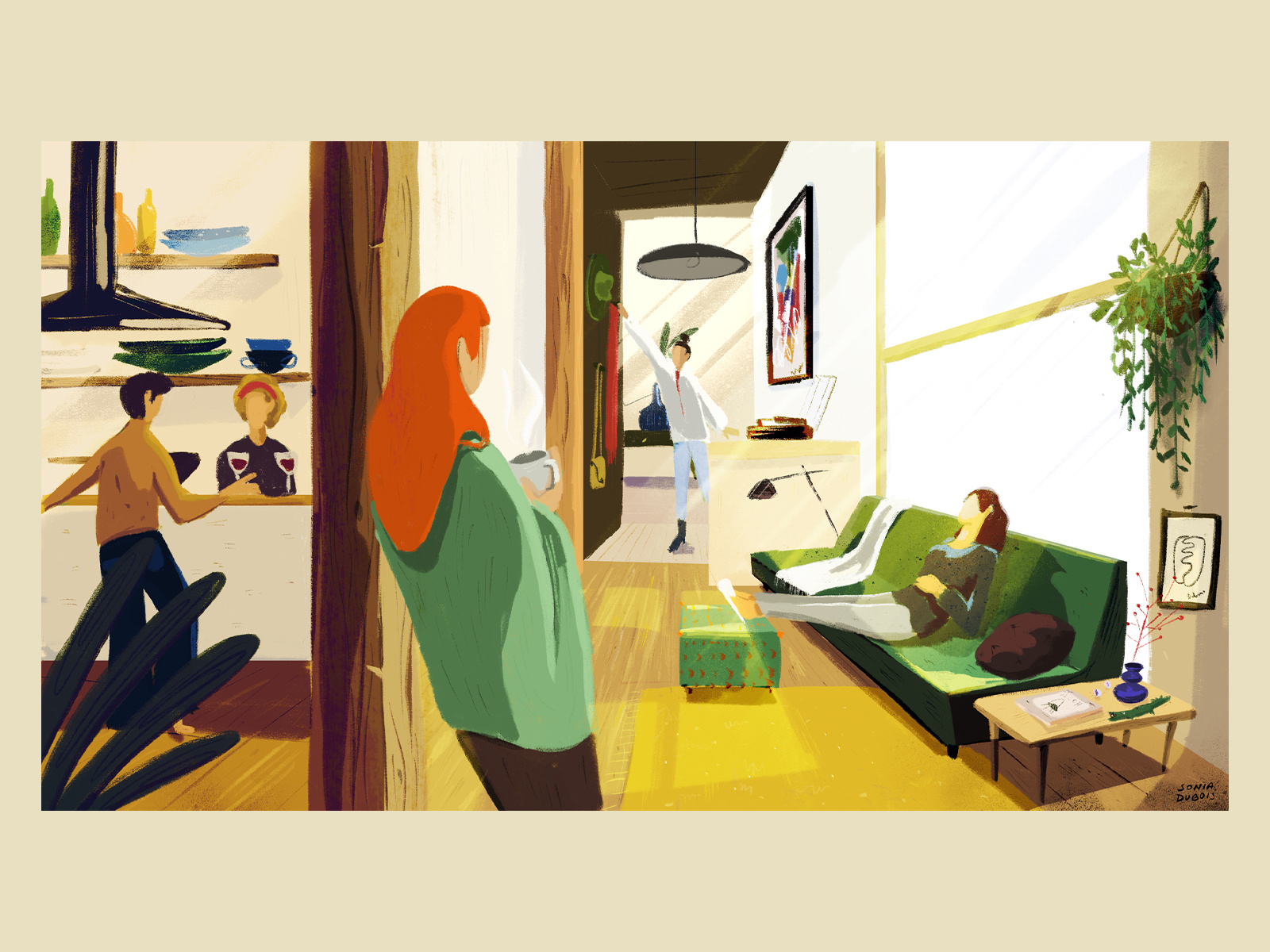 Sharing house by Sonia Dubois on Dribbble