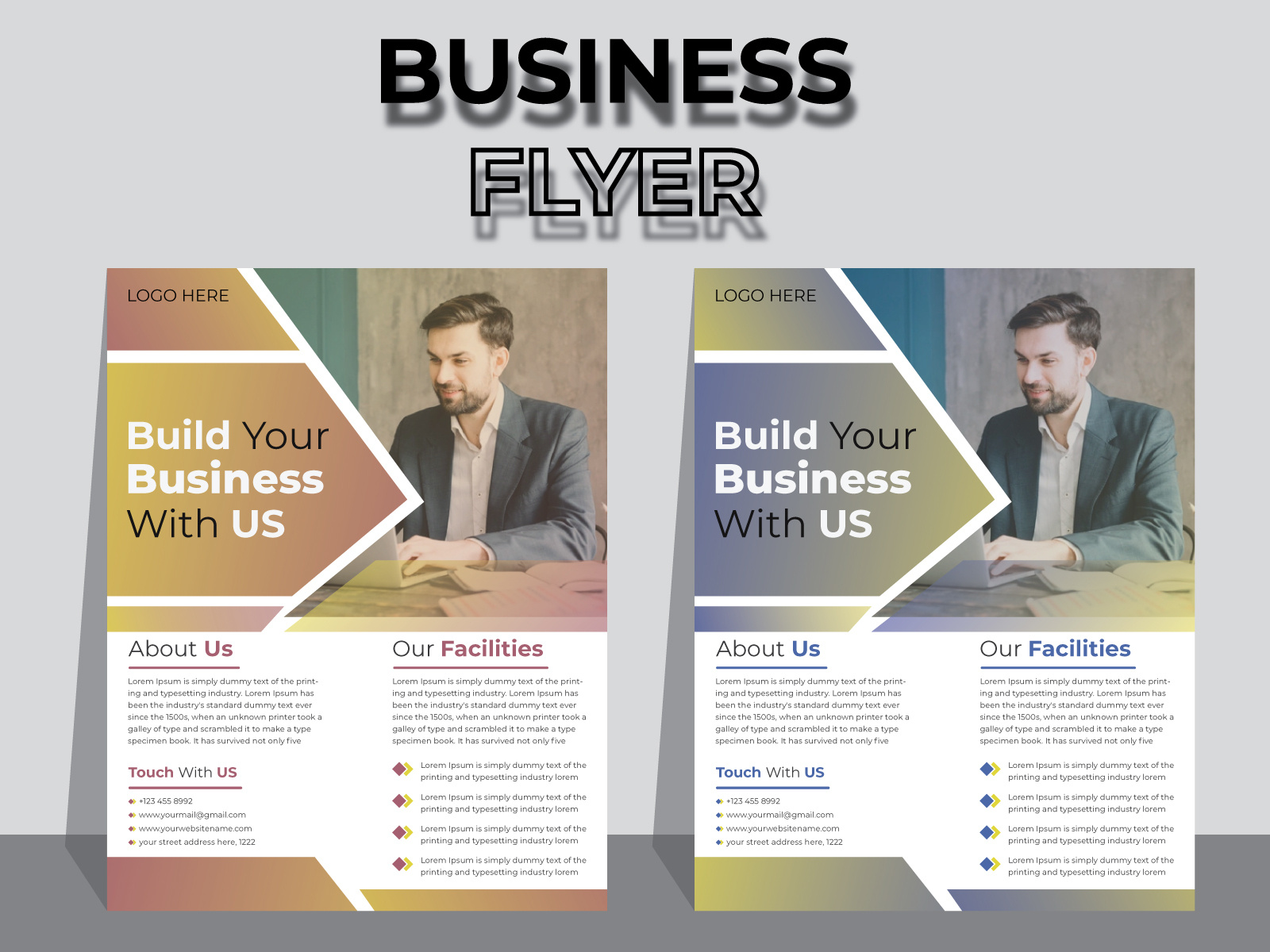 Business Flyer Design Template by Nouhsin Akter on Dribbble