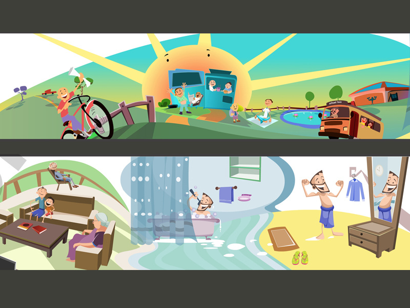 illstration for daily routine 02 by mihir upadhyaya on Dribbble