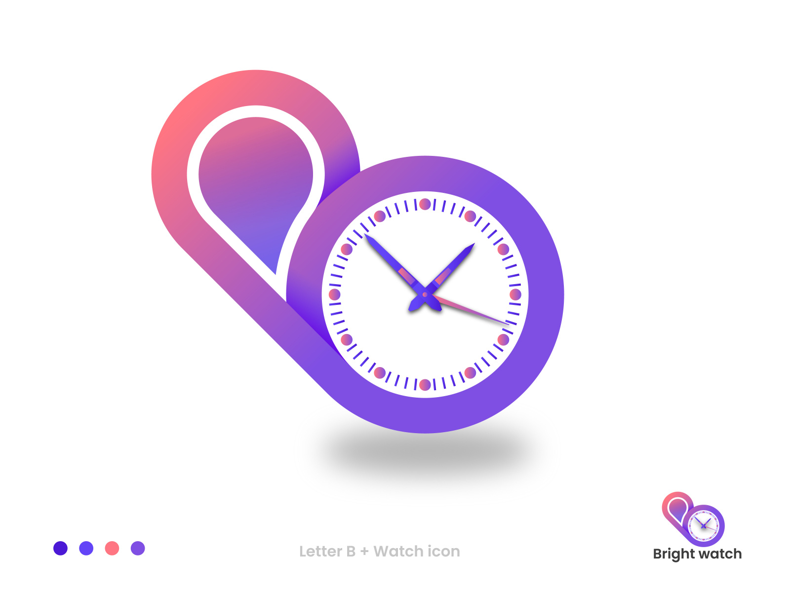 Bright watch (Watch company logo) by Sazzad Hossain onu on Dribbble