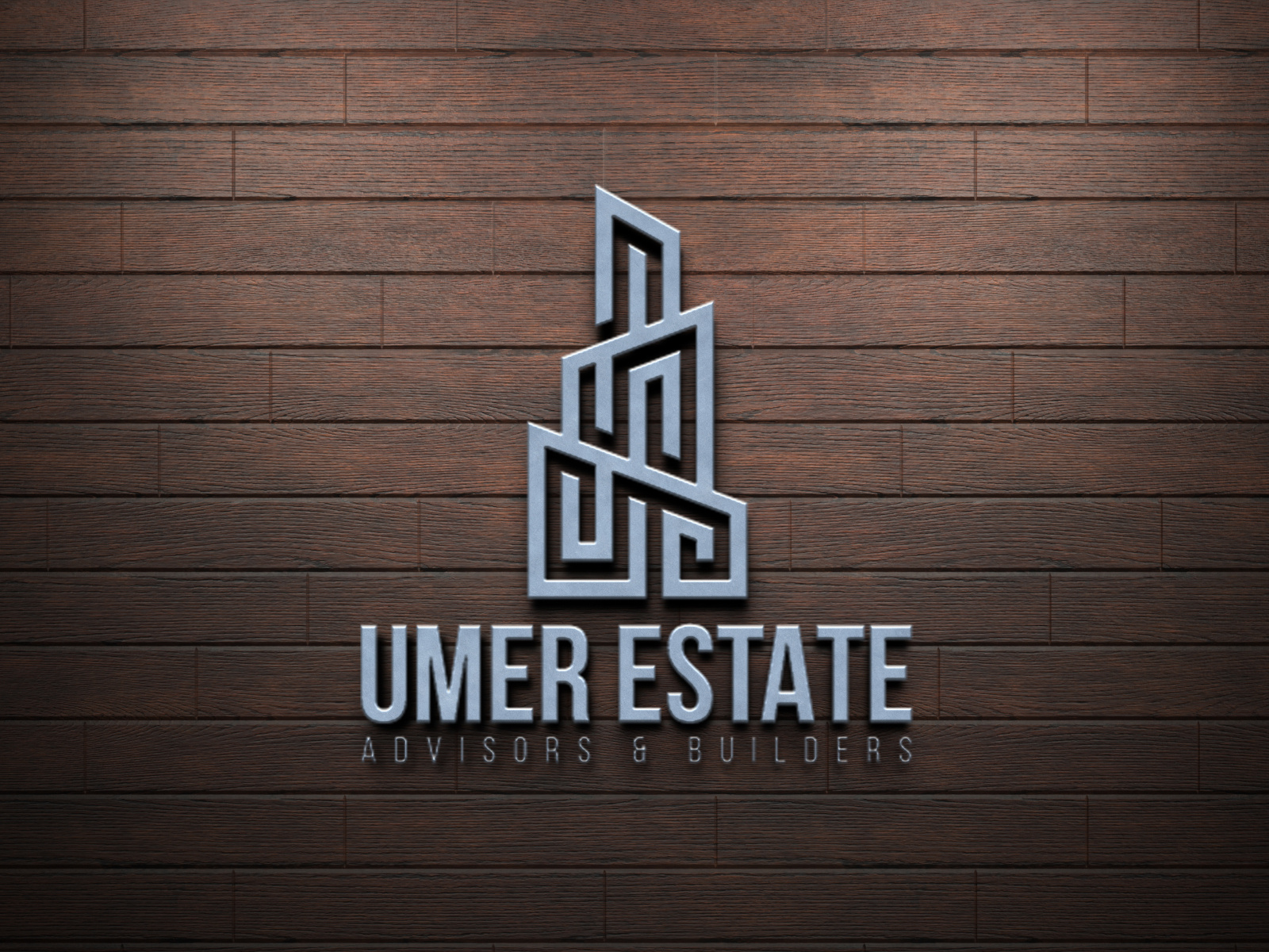 Umer Estate 3D Logo Design by Muhammad Ahsan Siddiqui on Dribbble