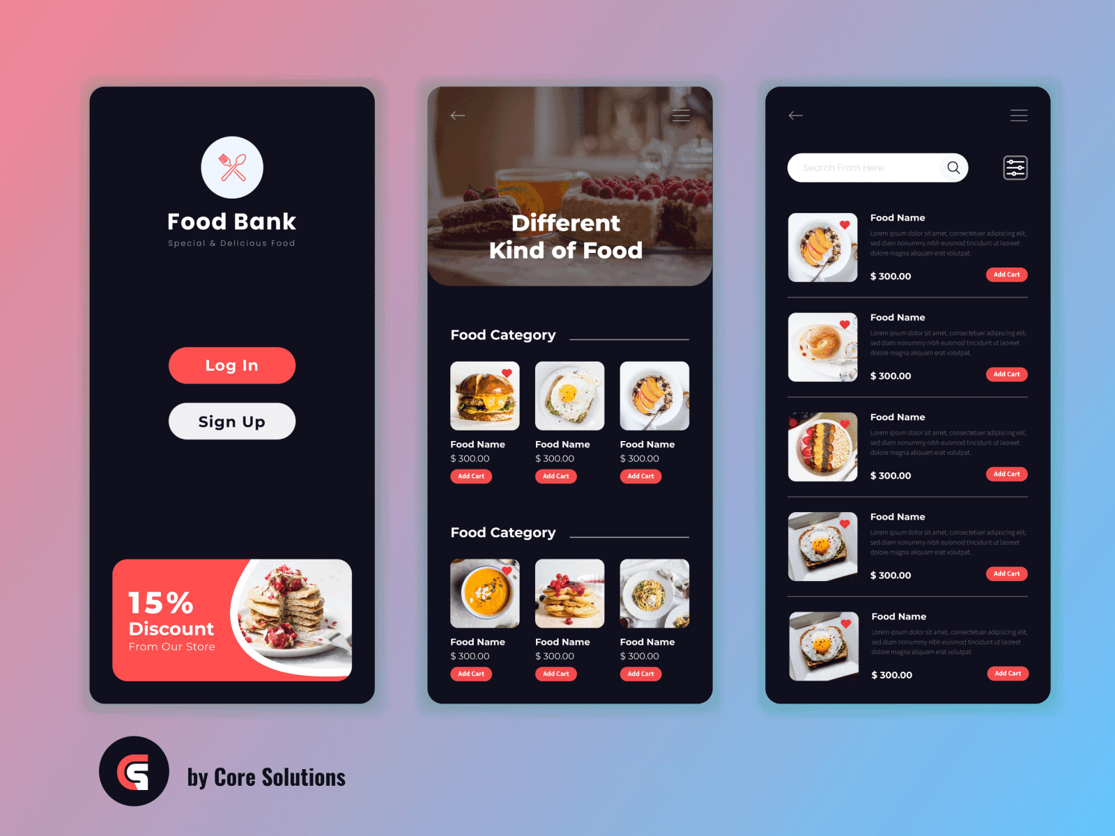 Stunning Food Bank Mobile App by Zeeshan Ahmad on Dribbble