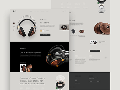 MEZE Audio Product Page Concept by Barna Erdei on Dribbble