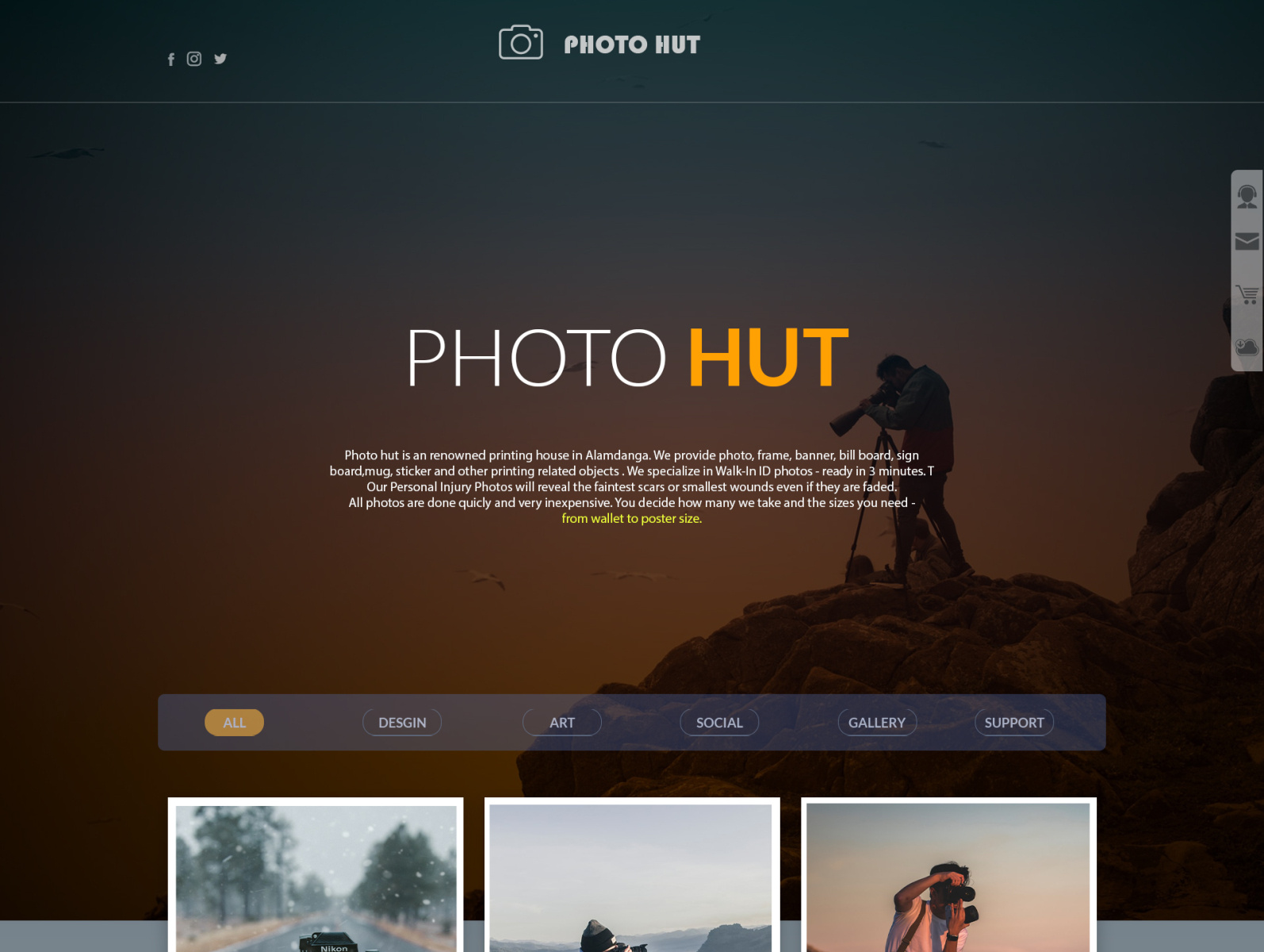 Photography Related Webpage UI Design by NH NAHID on Dribbble