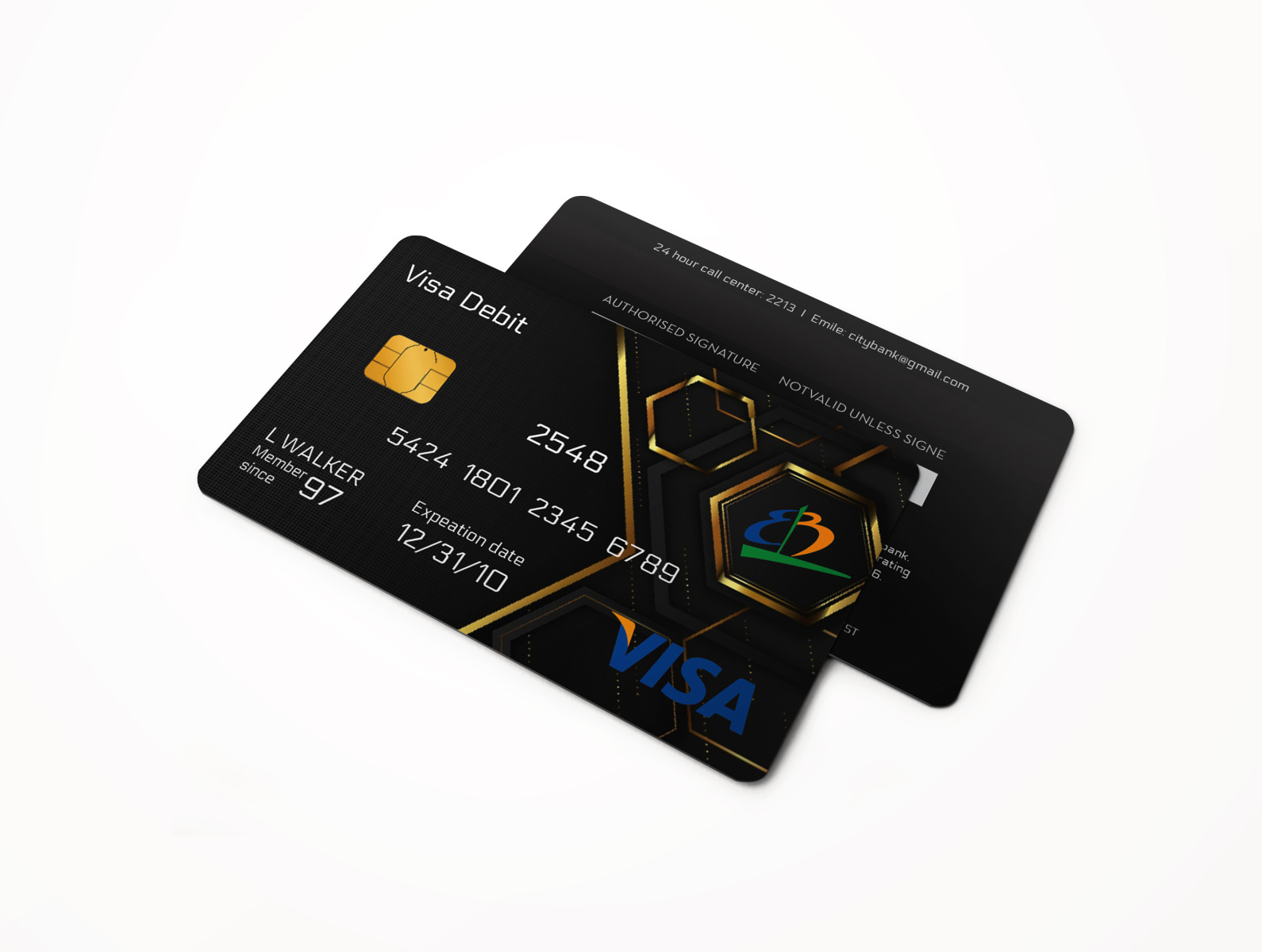 Visa Card Design by Graphics_Buzz14 on Dribbble
