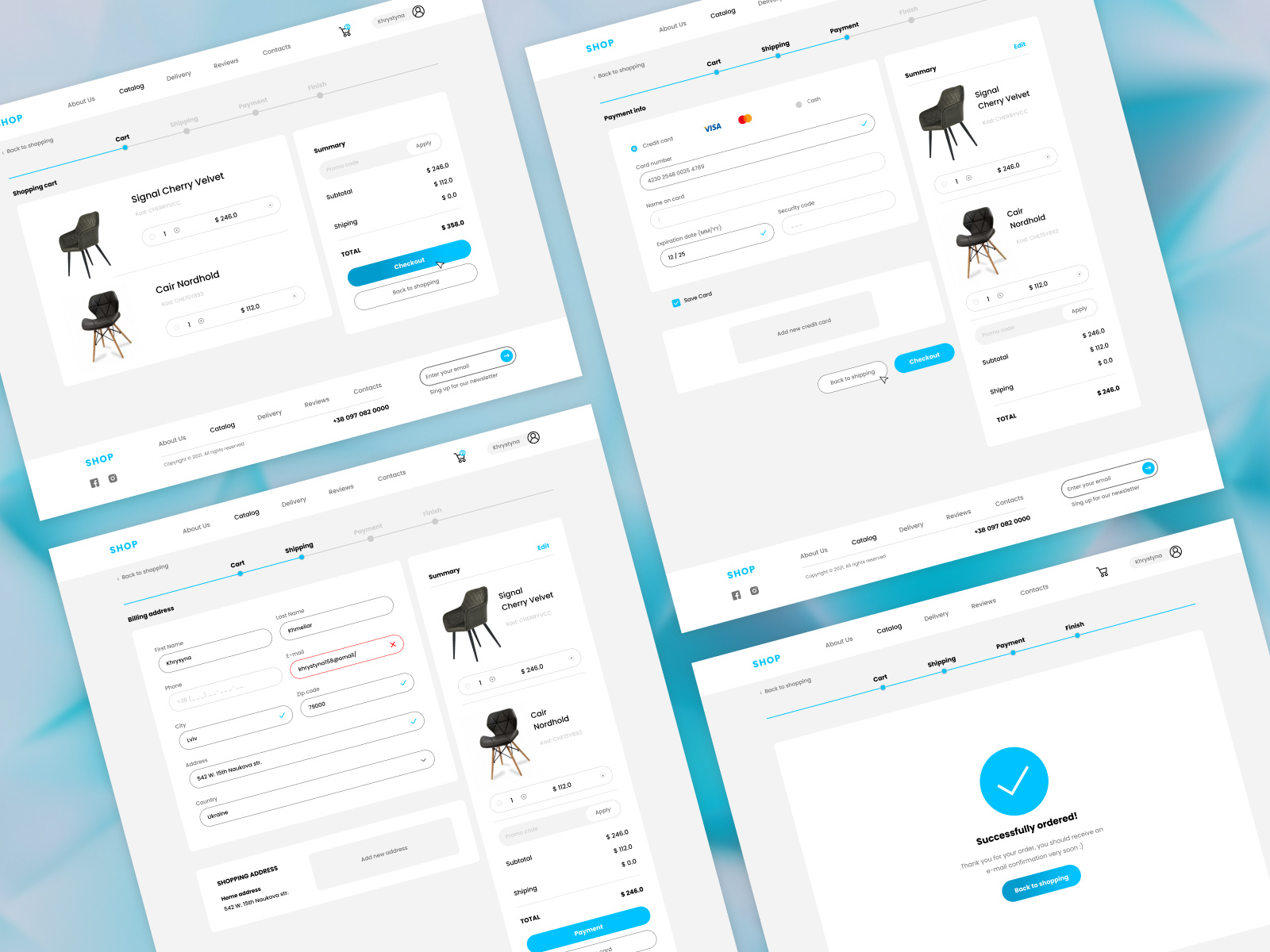 E-commerce Checkout form by Khrystyna Khmeliar on Dribbble